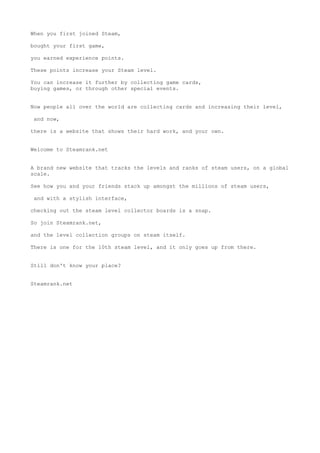 Steamscript | TXT | Technology & Computing