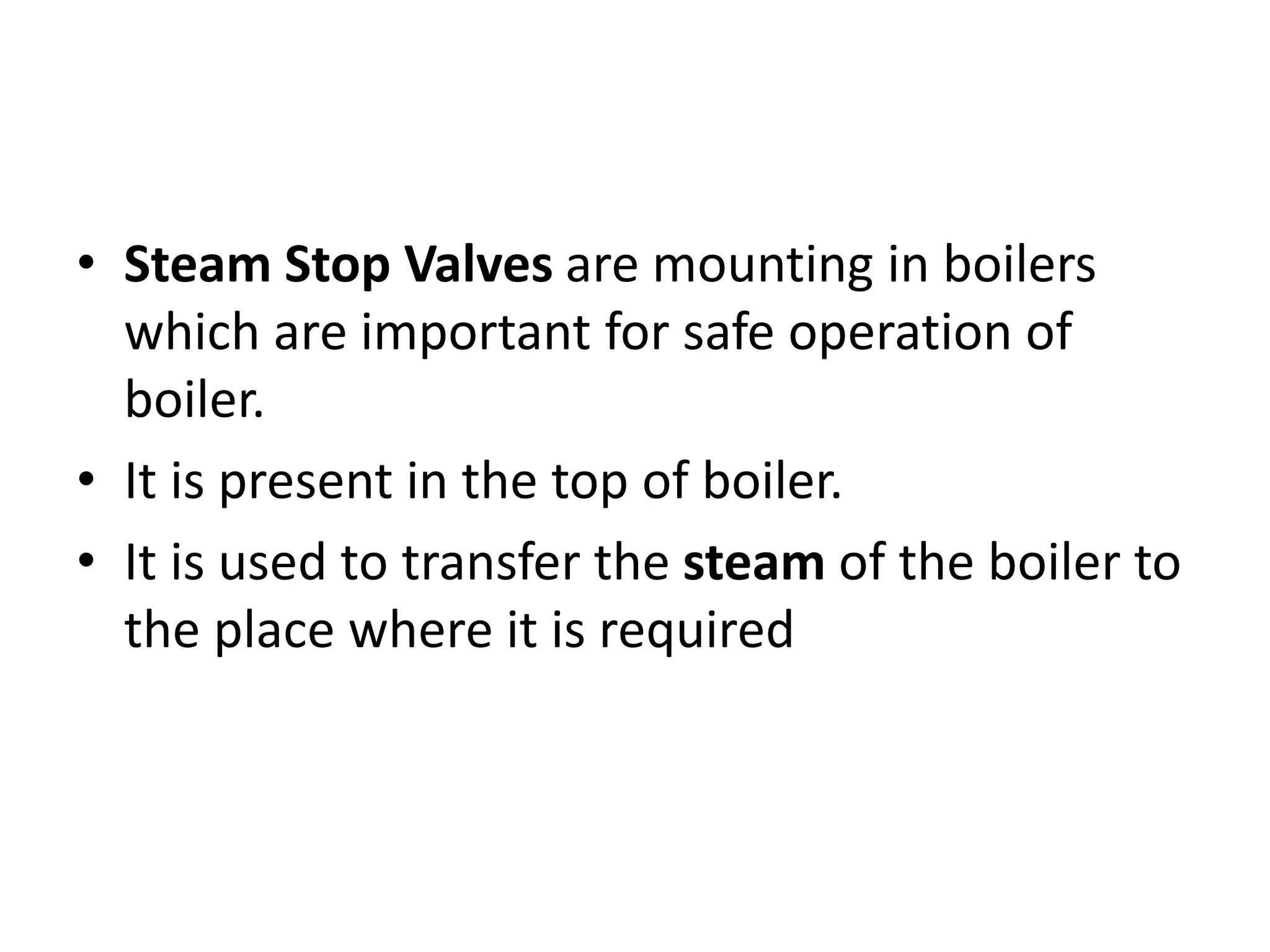 #Steam stop valve importance | PPT