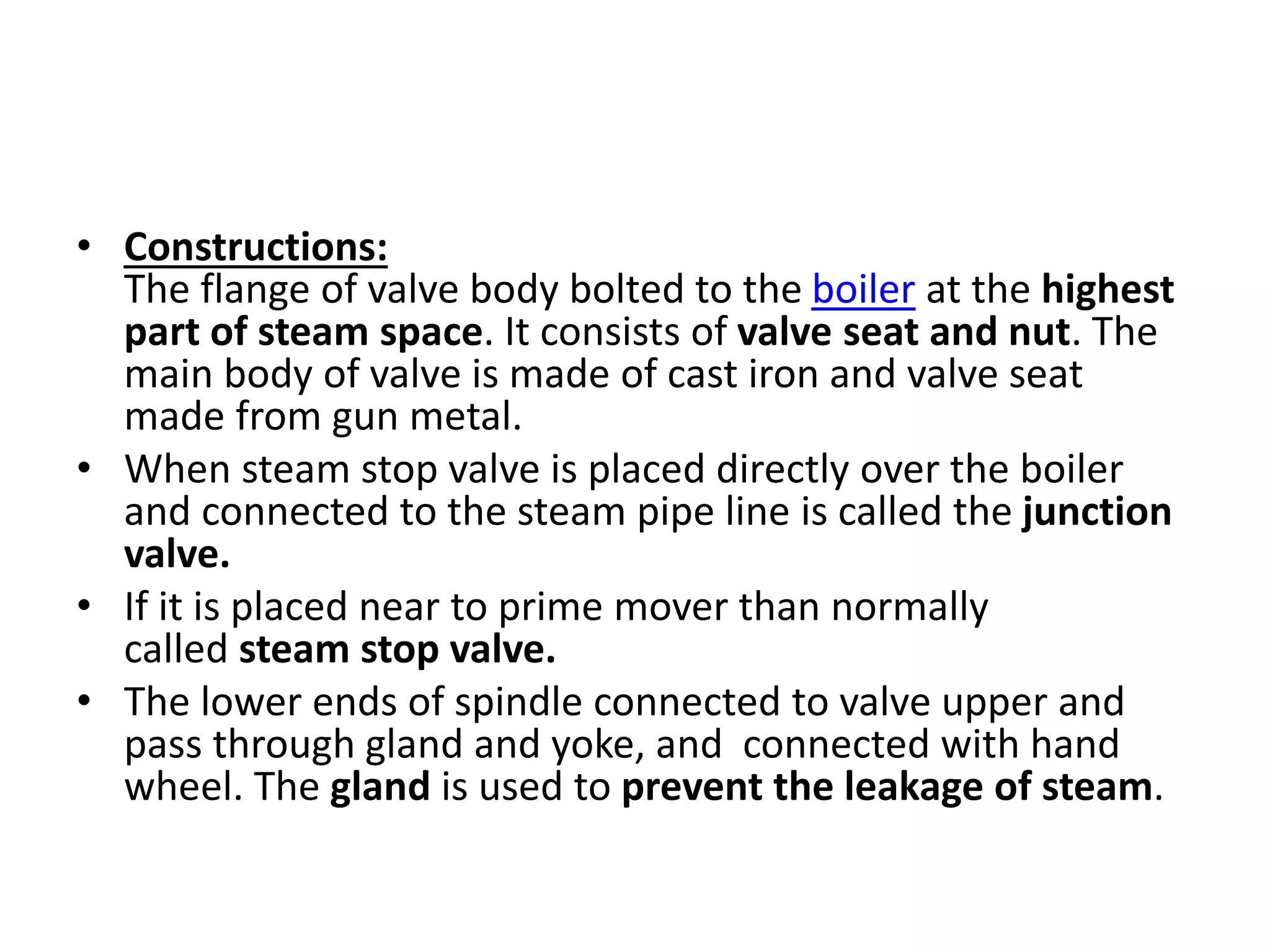 #Steam stop valve importance | PPTX