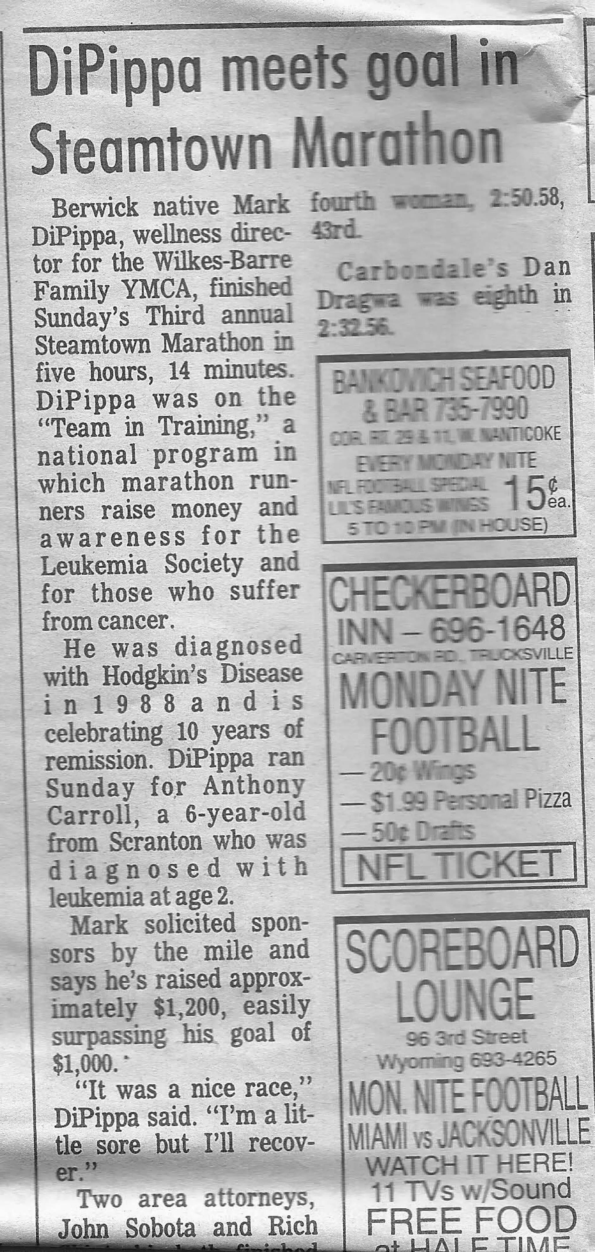 Steamtown Marathon 1998 Final0001 | PDF