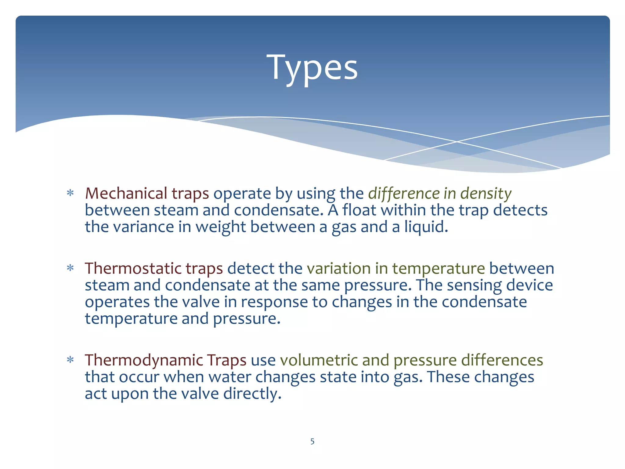 Steam traps and their types | PPTX
