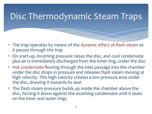 Steam traps and their types | PPTX | Physics | Science