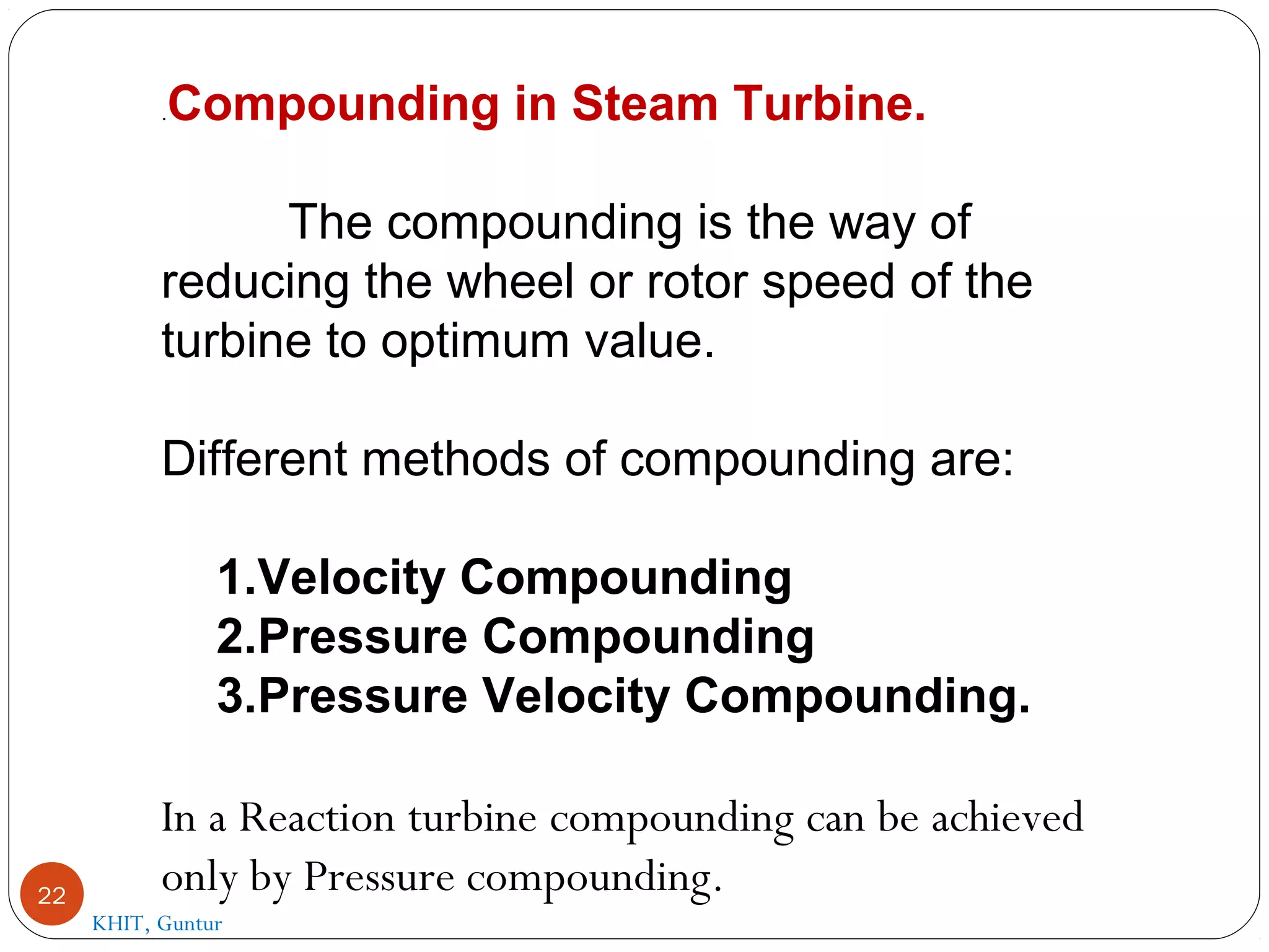 Steam Turbines Basics | PPT