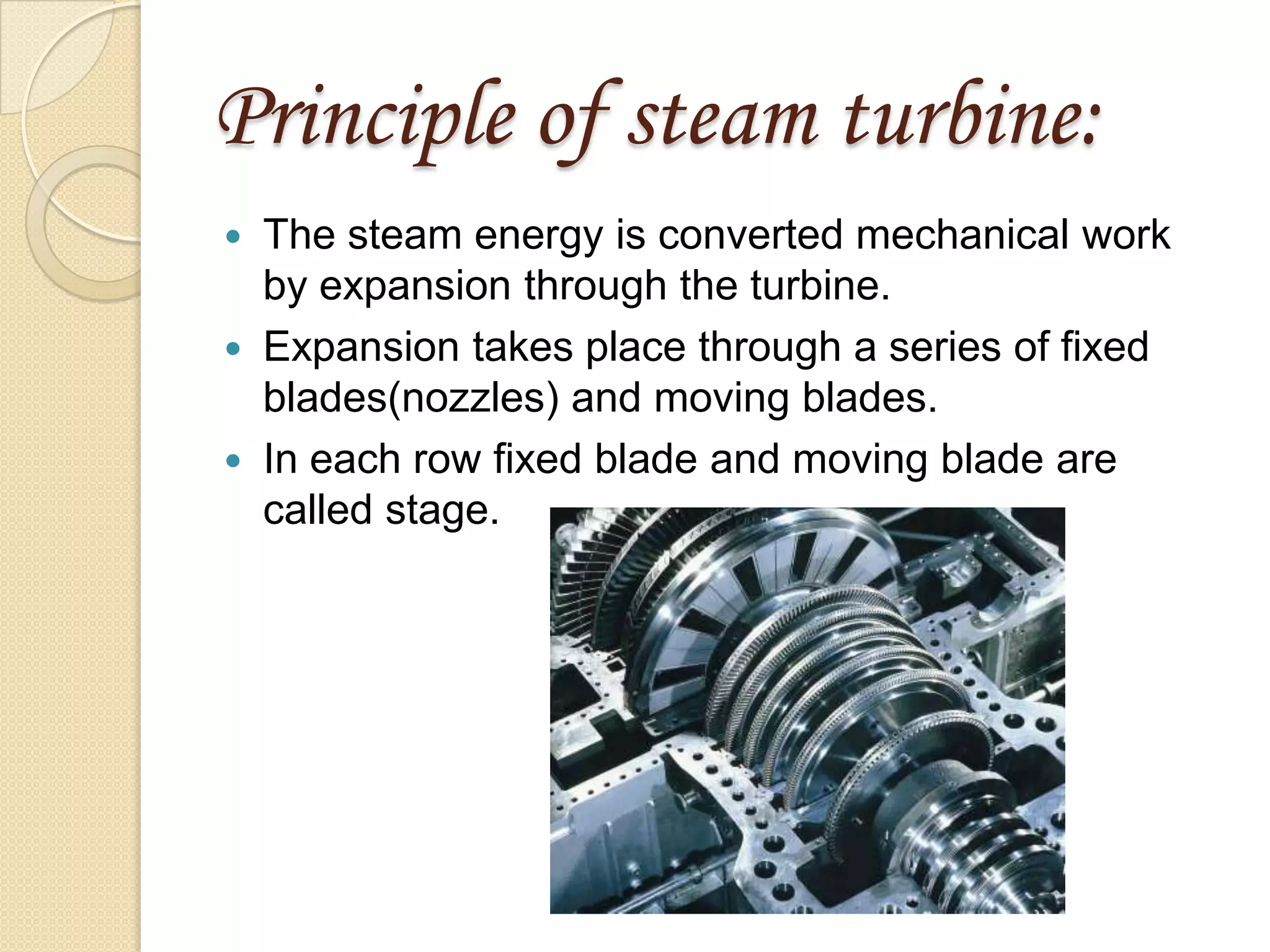 Steam turbine Working | PPTX