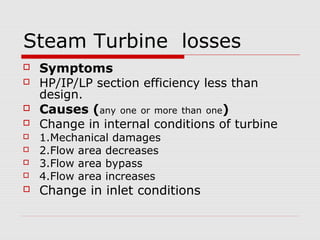 Steam turbine losses | PPT