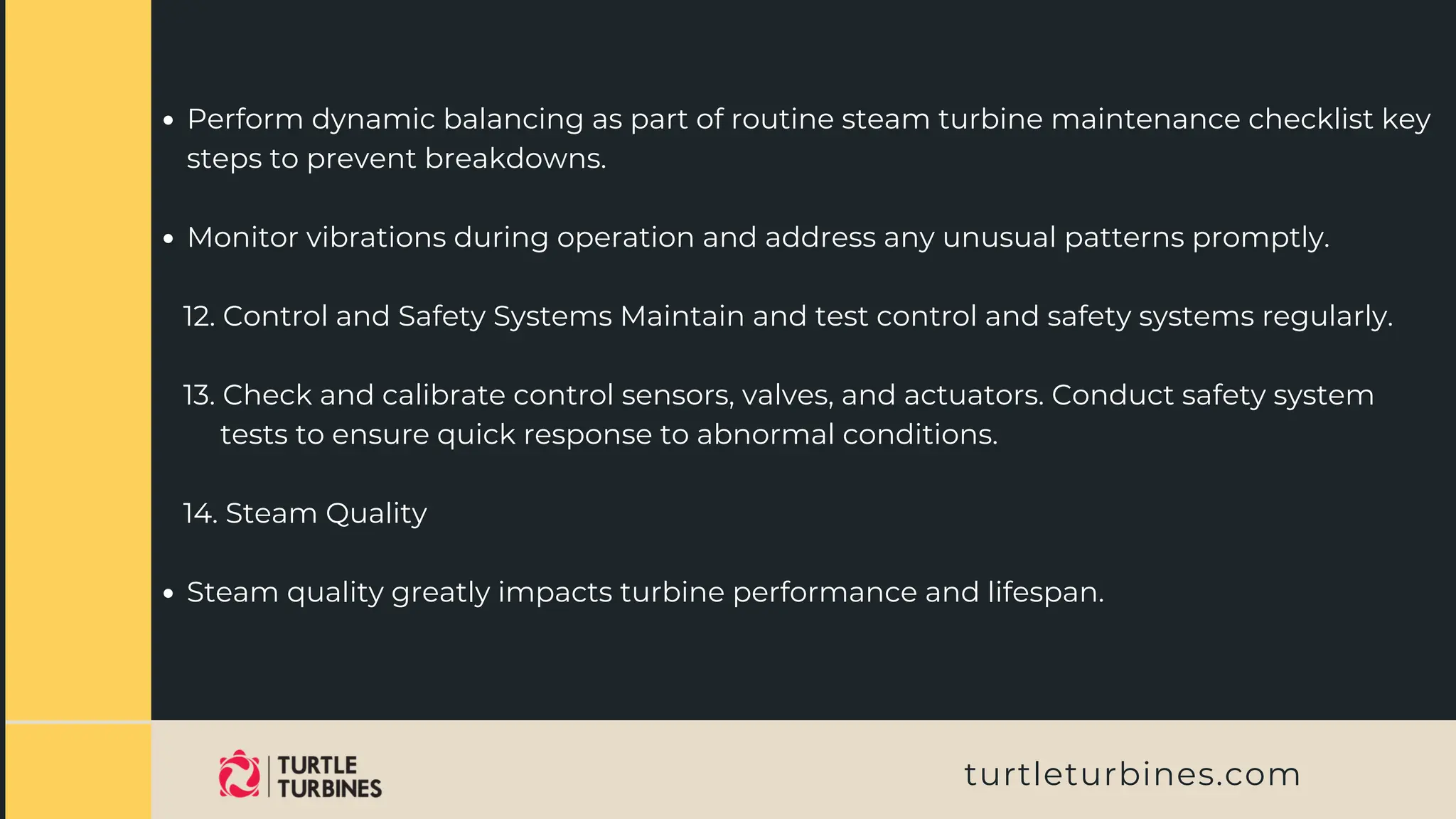 Steam Turbine Maintenance Checklist key steps to prevent breakdowns | PDF