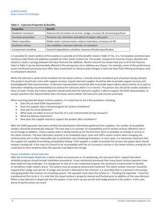 Steam turbine oil_challenges | PDF