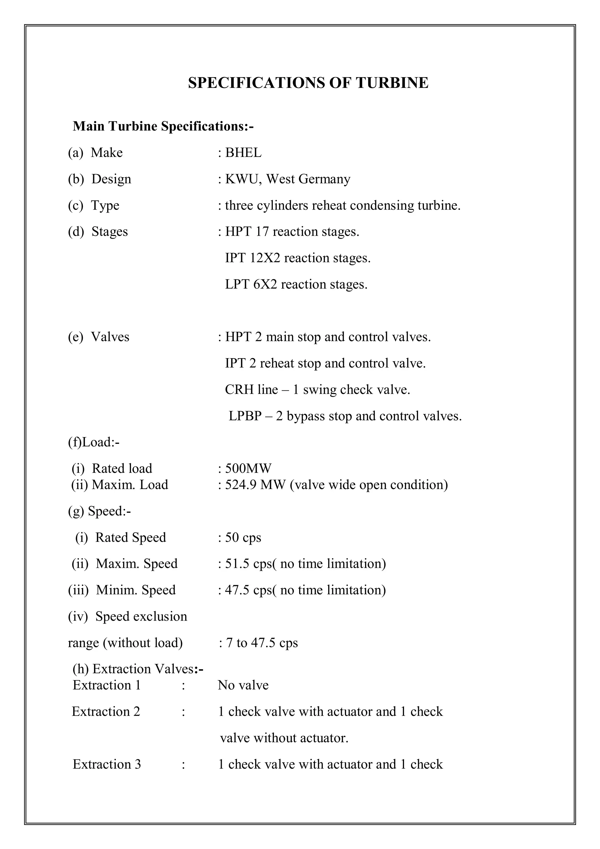 Steam turbines and its associated systems(ntpc ramagundam) | PDF