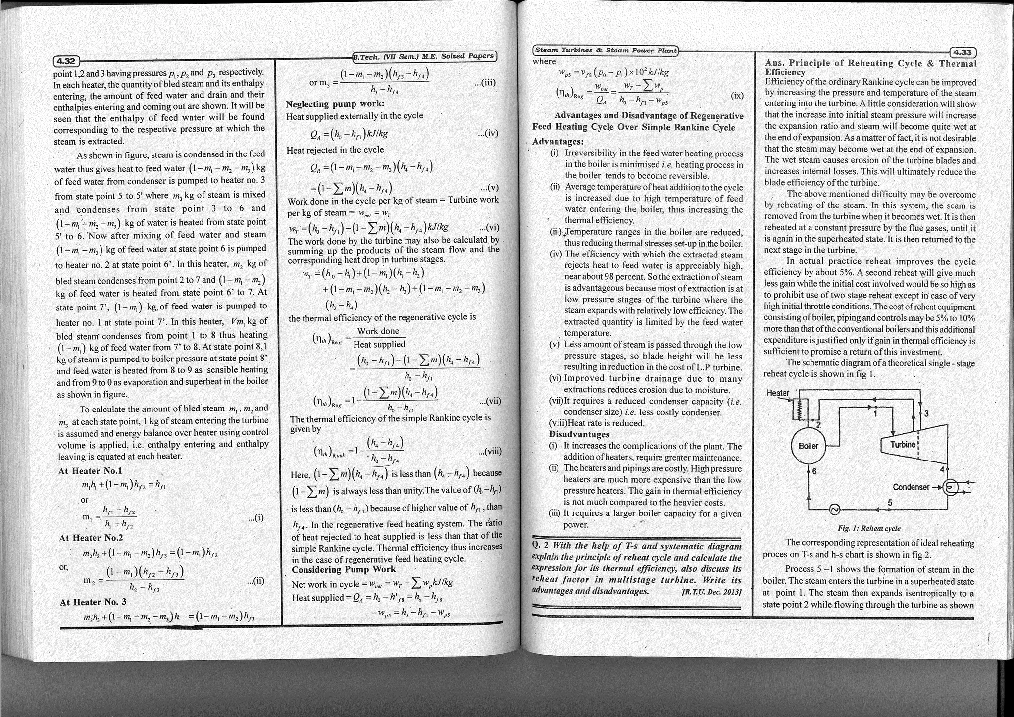 Steam turbine & steam power plant (unit 3 ) semester-7 | PDF