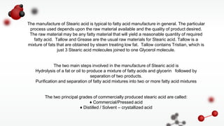Stearic acid (saturated acid) | PDF