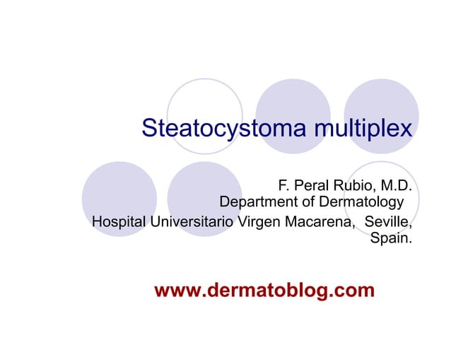 Steatocystoma multiplex | PPT