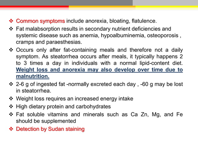 Steatorrhea, Chyluria, Gallstone (Cholelithiasis), Pancreatitis ...