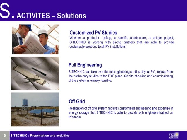 Presentation of the company S.TECHNIC - English | PPT