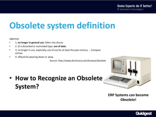 Replacing obsolete ERP software systems with Genio | PPTX
