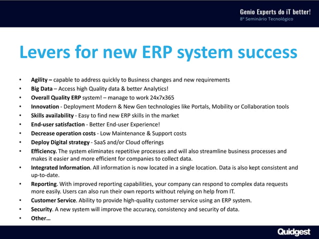 Replacing obsolete ERP software systems with Genio | PPT