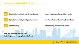 Dutch Power Webinar System operator smart alarming - Stedin | PPT