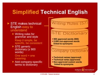 Simplified Technical English: How Standardization of Content Will ...