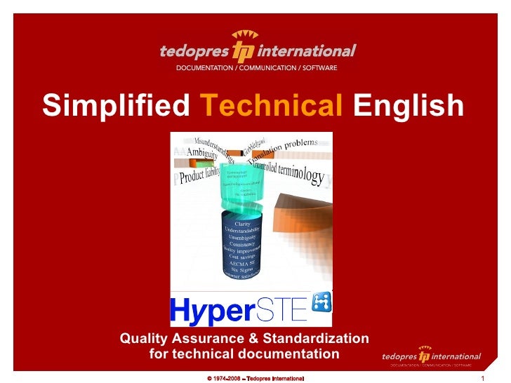 Simplified Technical English: How Standardization of Content Will ...