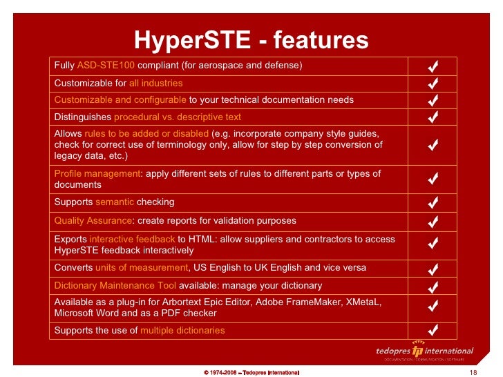 Simplified Technical English: How Standardization of Content Will ...