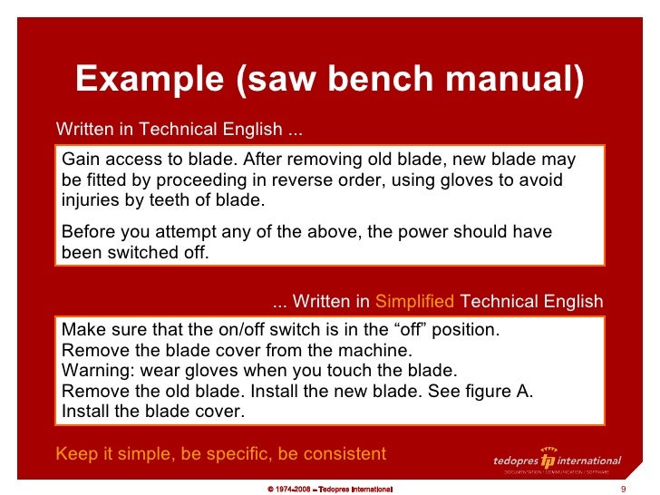 Simplified Technical English: How Standardization of Content Will ...
