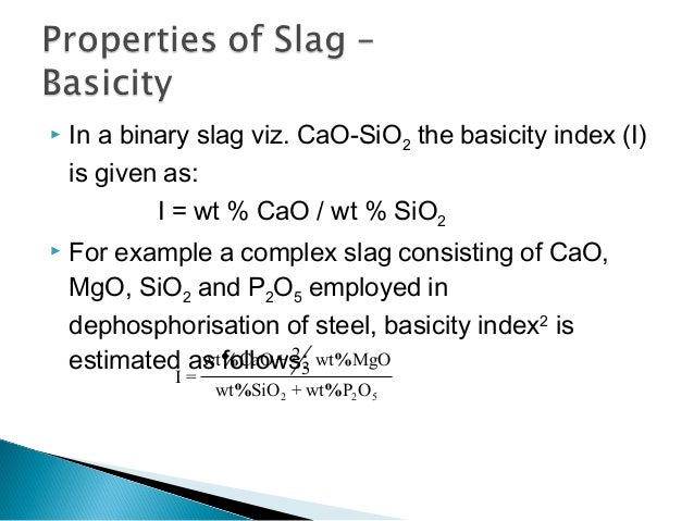 slag chemical formula