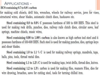 Classification of Steel | PPTX
