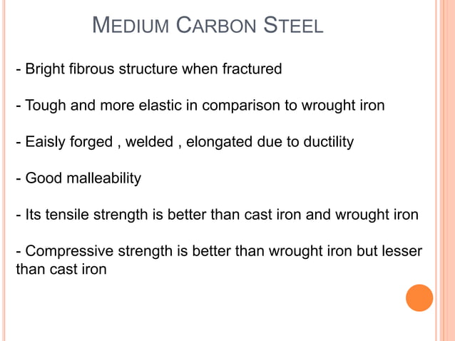 Classification of Steel