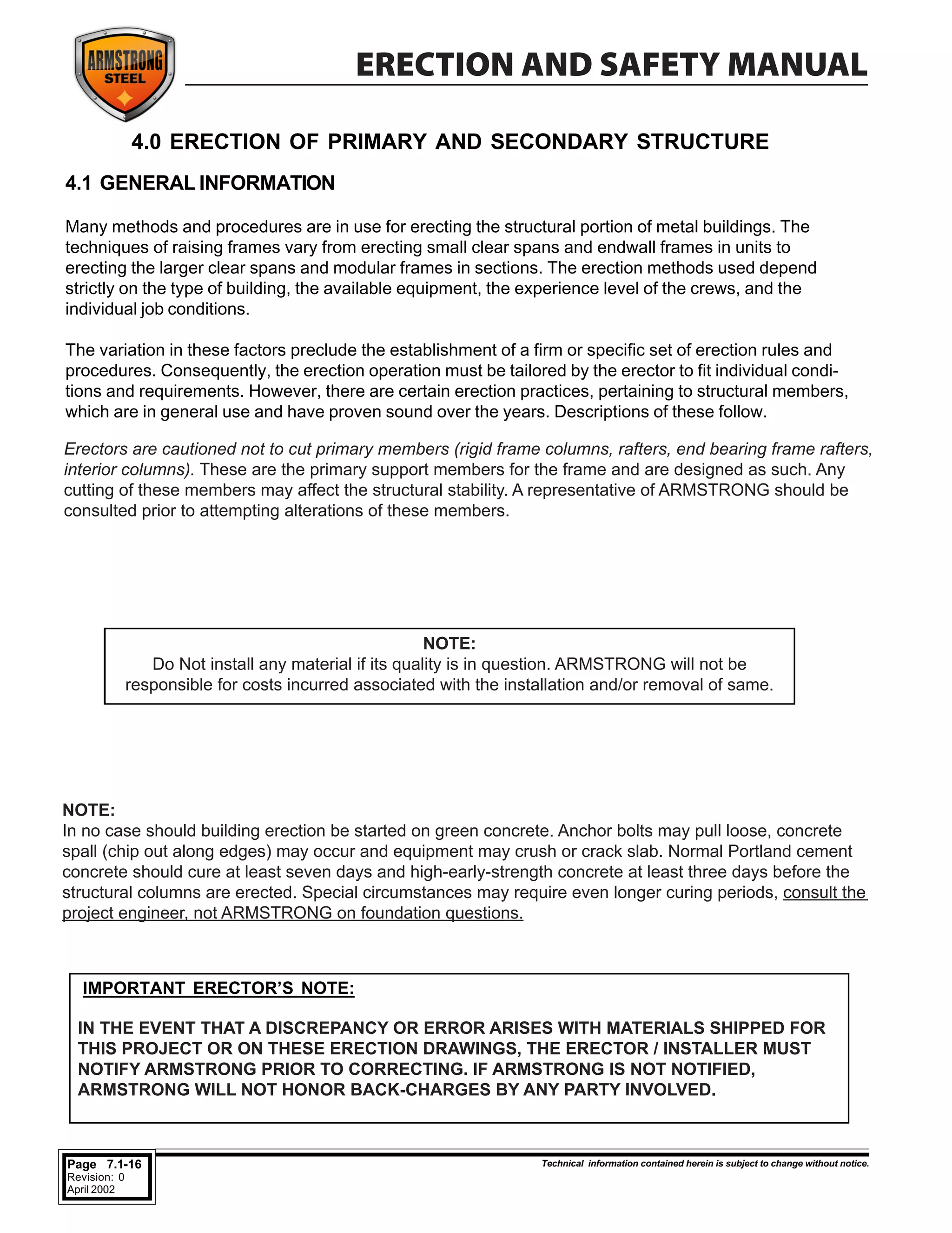 Steel building-erection-manual | PDF