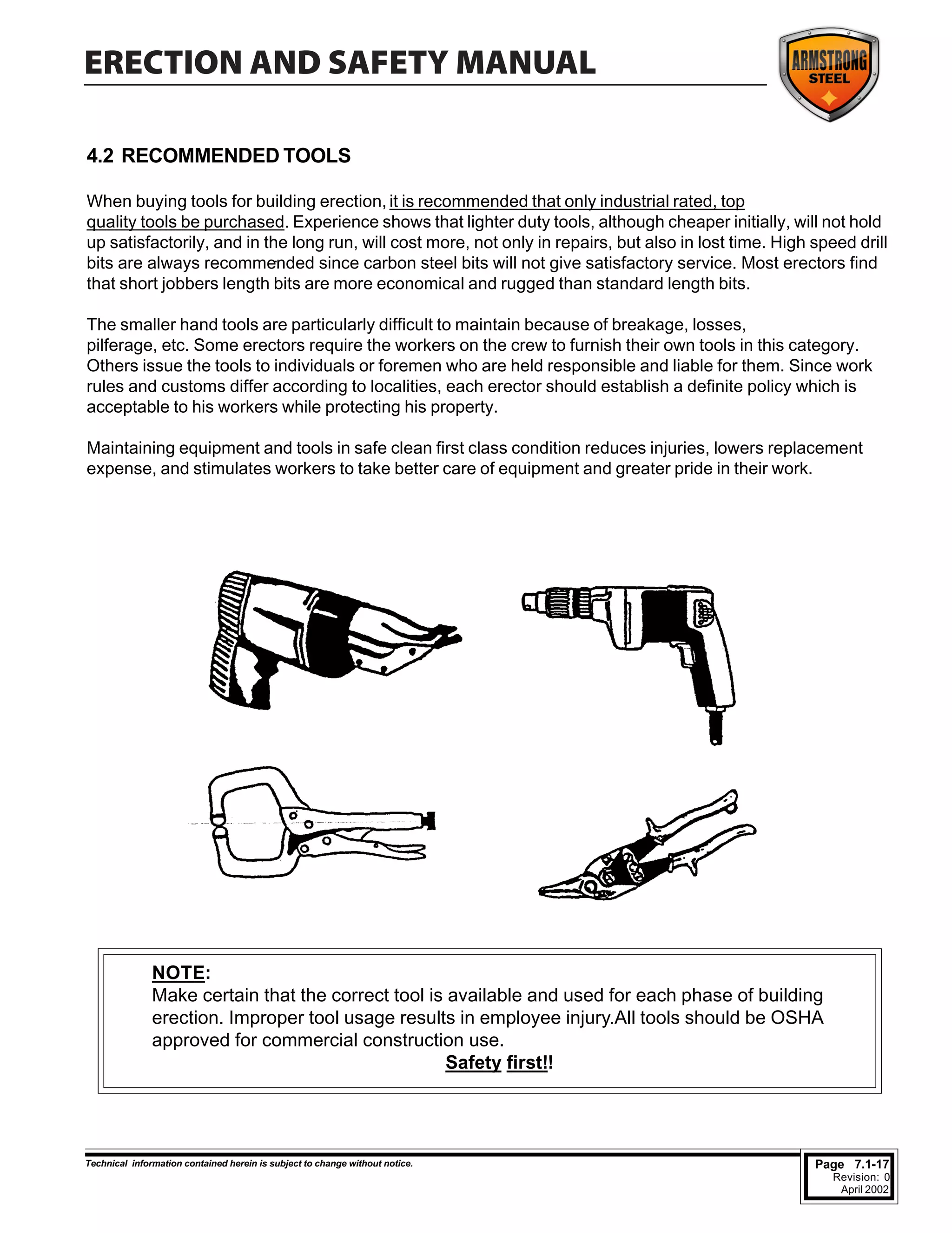 Steel building-erection-manual | PDF