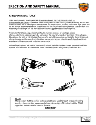 Steel building-erection-manual | PDF