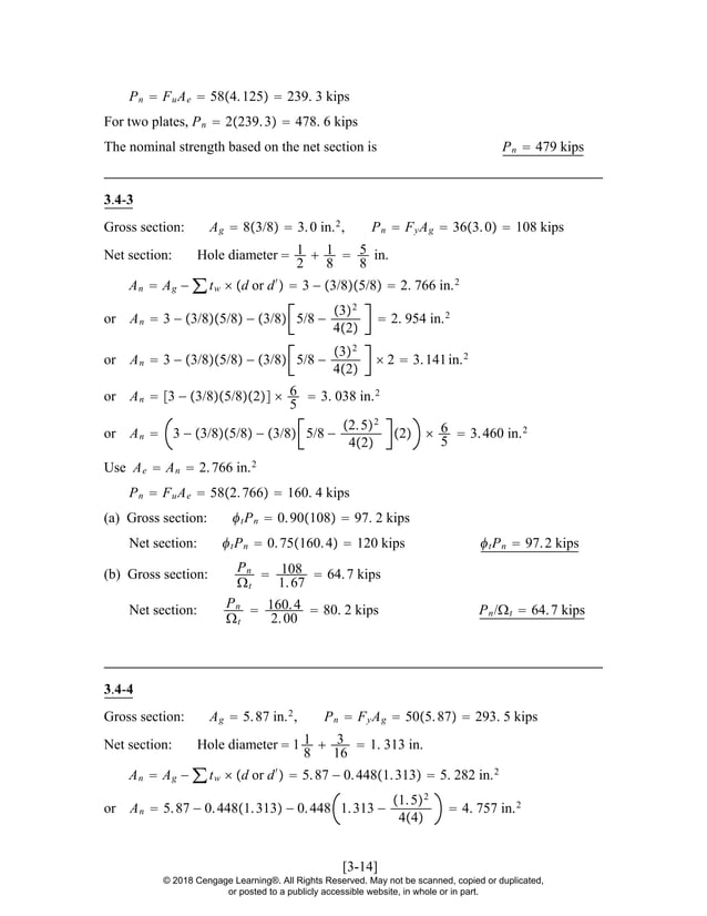 Steel Design 6th Edition Segui Solutions Manual | PDF | Physics | Science