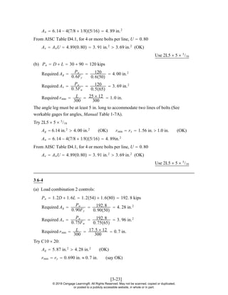 Steel Design 6th Edition Segui Solutions Manual | PDF