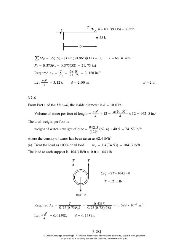Steel Design 6th Edition Segui Solutions Manual