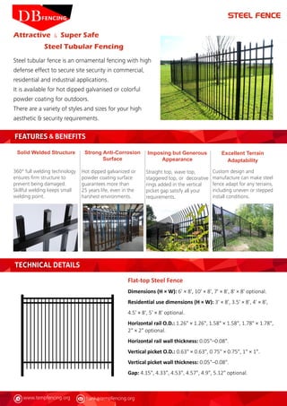 Steel fence-catalog | PDF