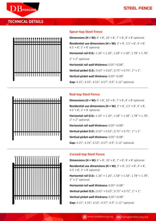 Steel fence-catalog | PDF