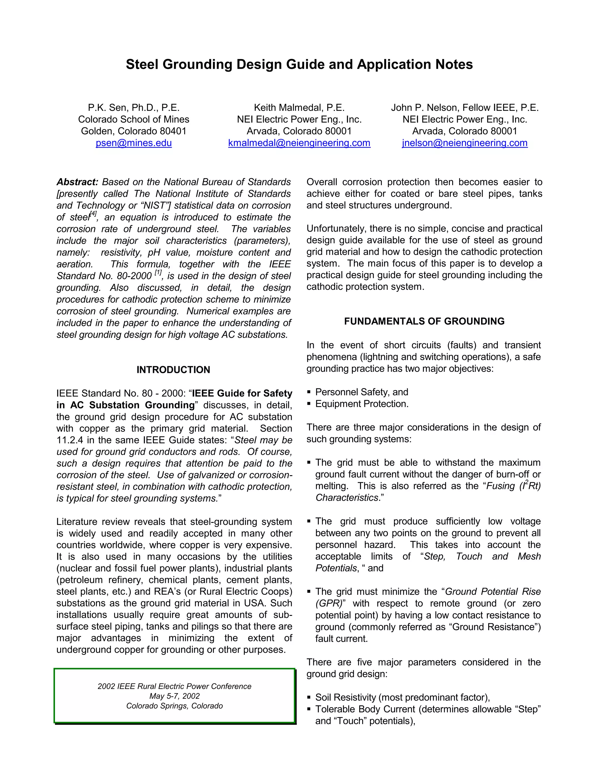 Steel grounding-design-guide-and-application-notes | PDF