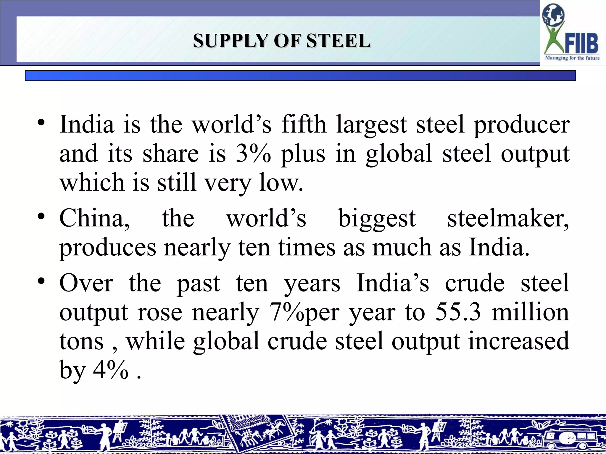 Steel Industry In India | PPT
