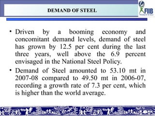 Steel Industry In India | PPT