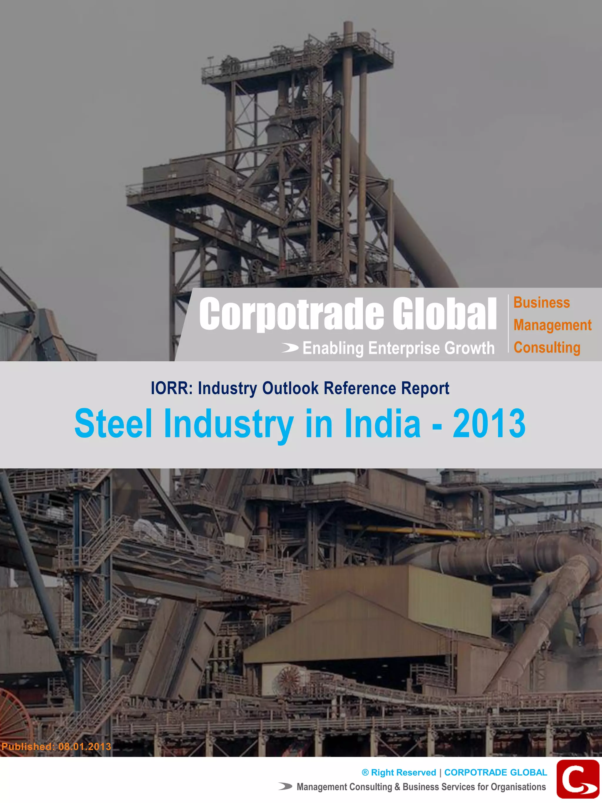 Steel industry-in-india-2013-report | PDF