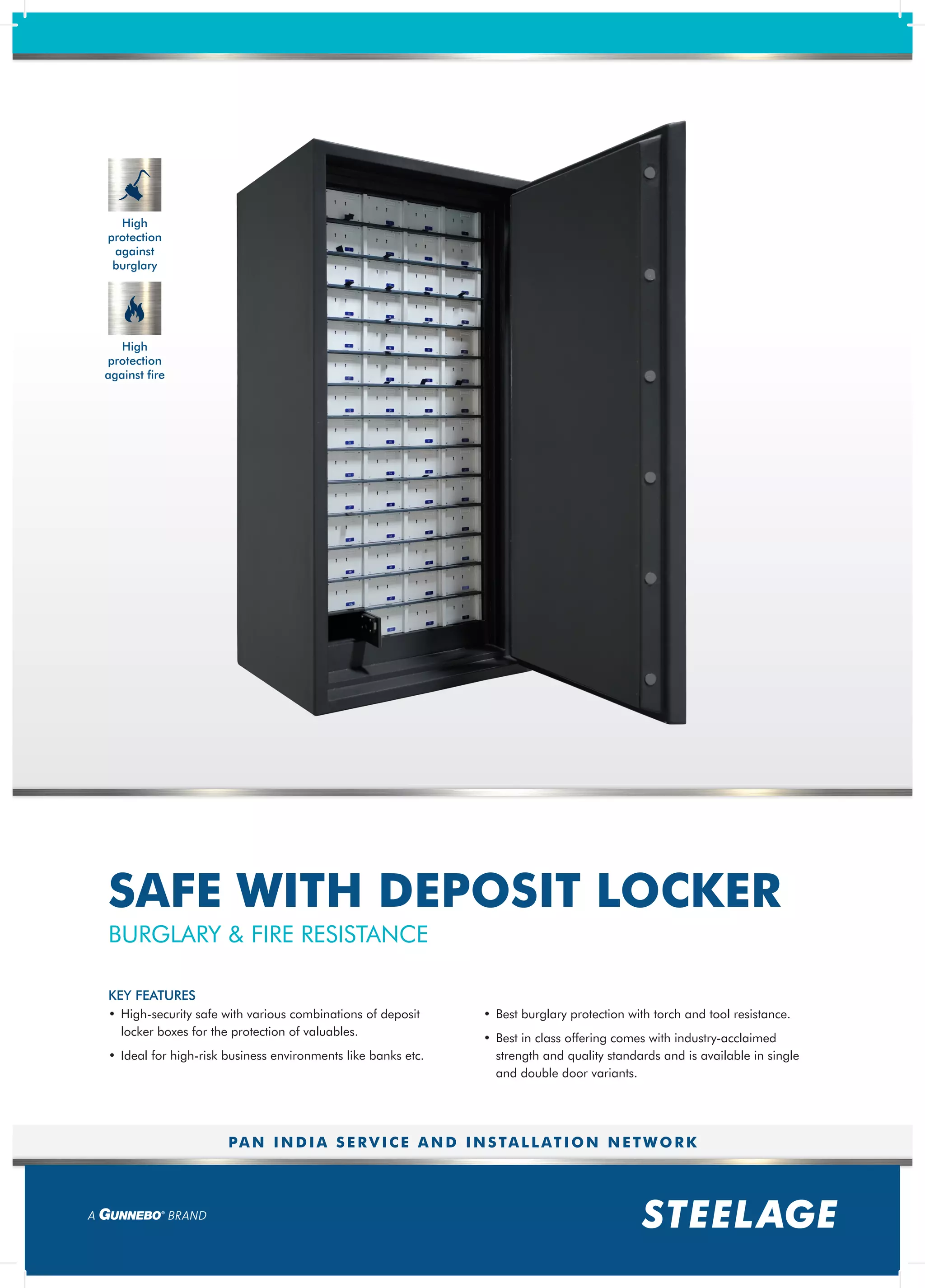 STEELAGE SAFE WITHDEPOSIT LOCKERS | PDF