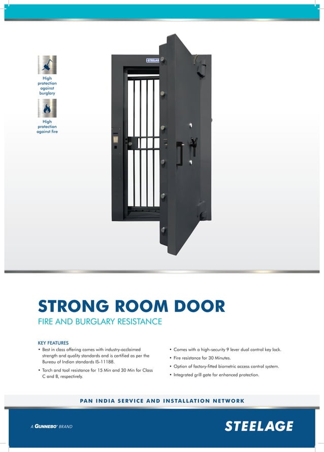 STEELAGE STRONG ROOM DOOR | PDF | Home Security | Home & Garden