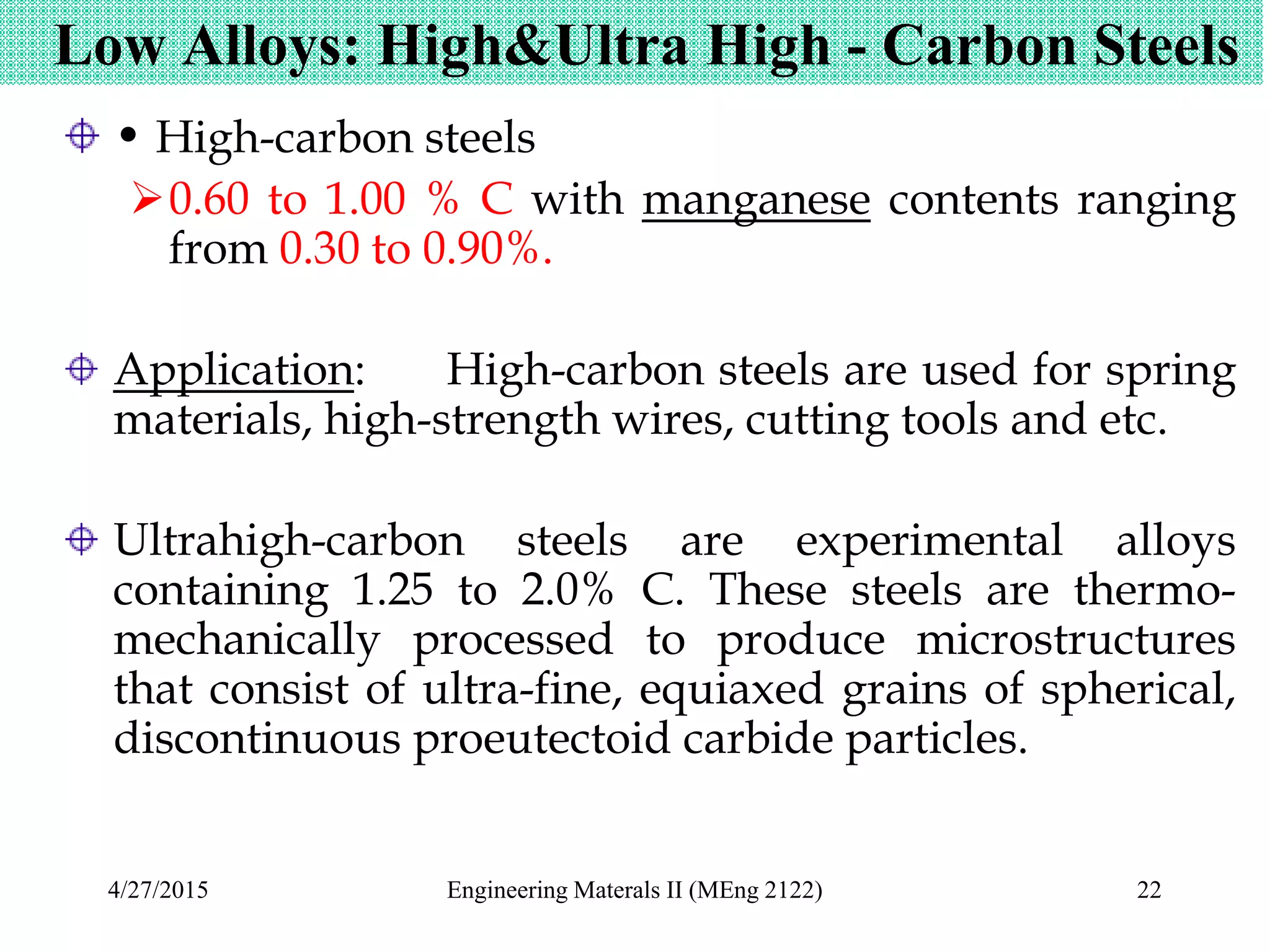 Steel and effect of alloying elements | PPTX
