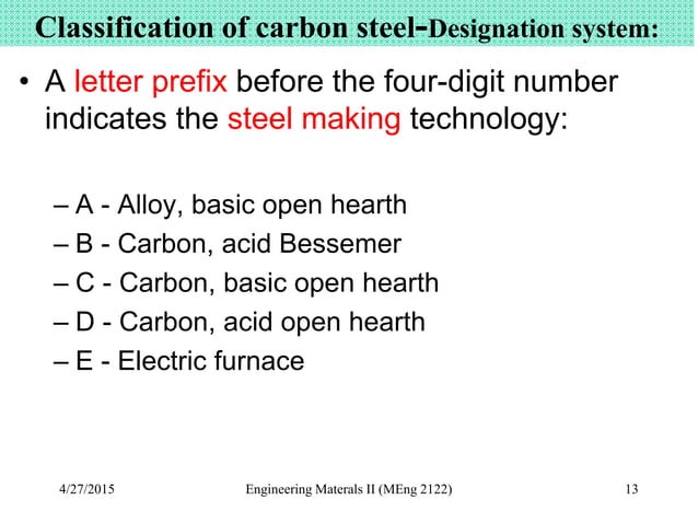 Steel and effect of alloying elements | PPTX | Chemistry | Science