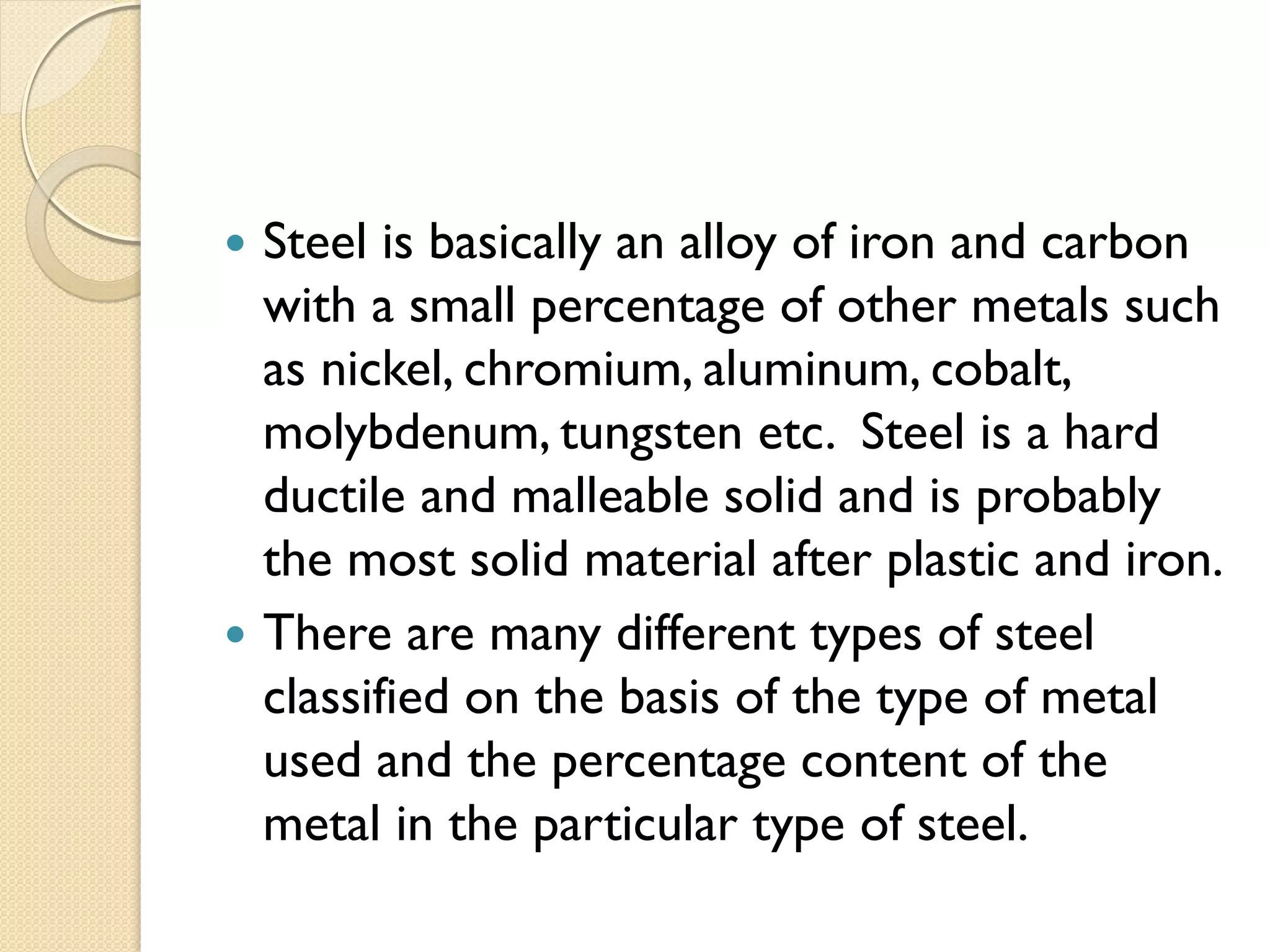 Steel and its types | PDF