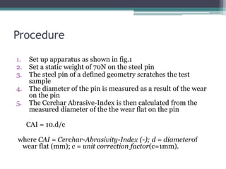 Steel arches and cerchar test | PPTX