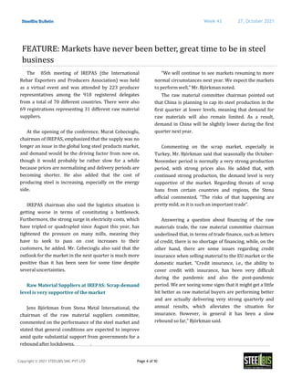 Steelbis newsletter 27 10-2021 | PDF