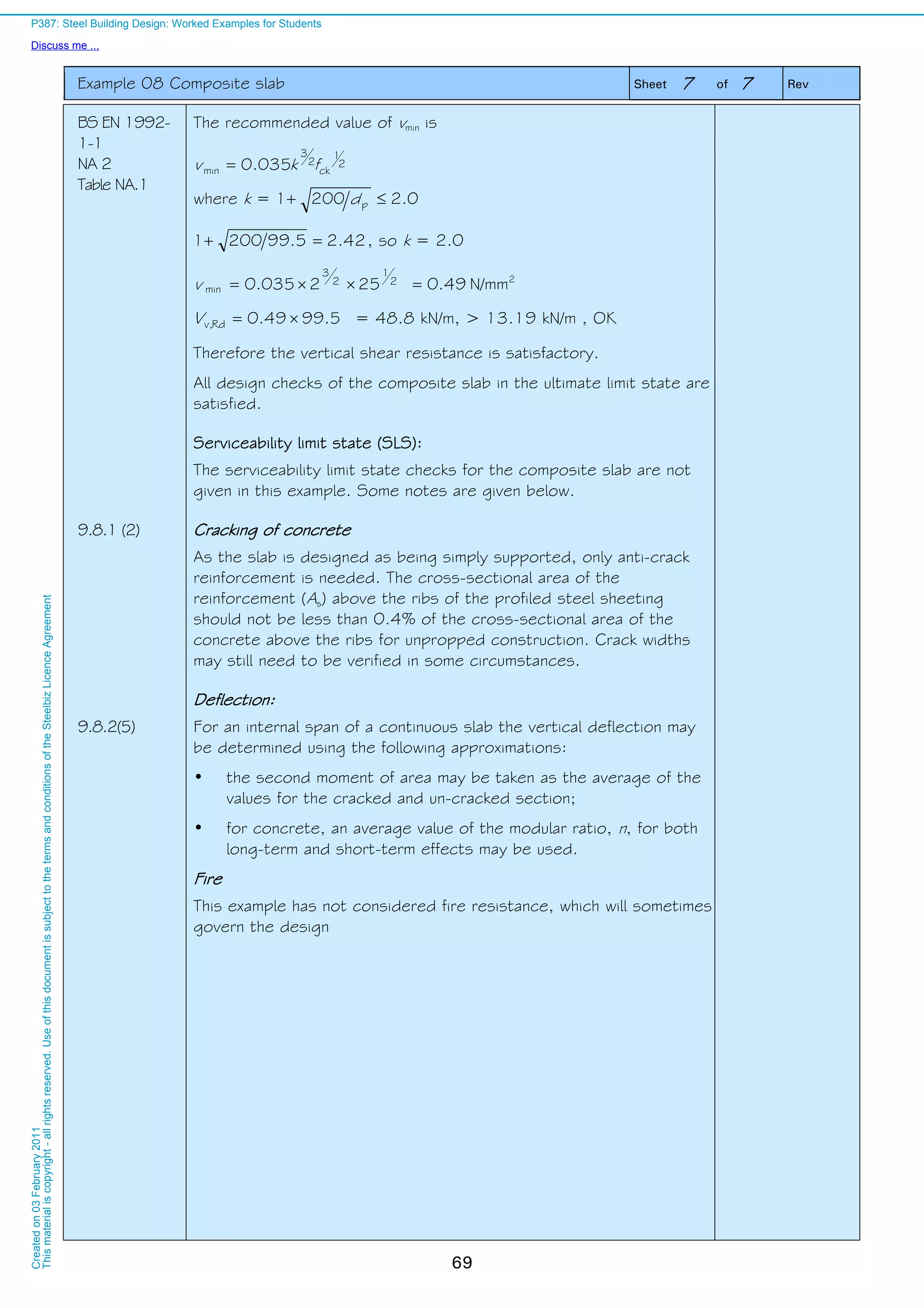 Steel building design worked example | PDF
