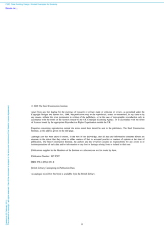 Steel building design worked example | PDF
