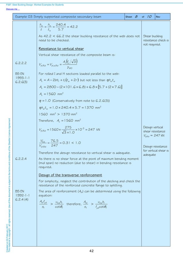 Steel building design worked example | PDF | Web Design and HTML | Internet