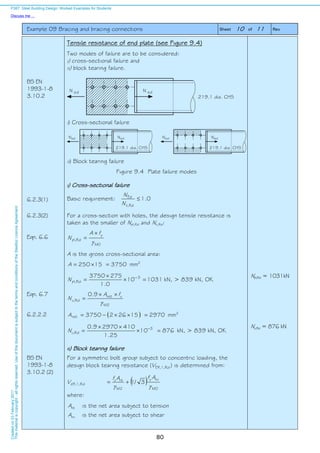 Steel building design worked example | PDF
